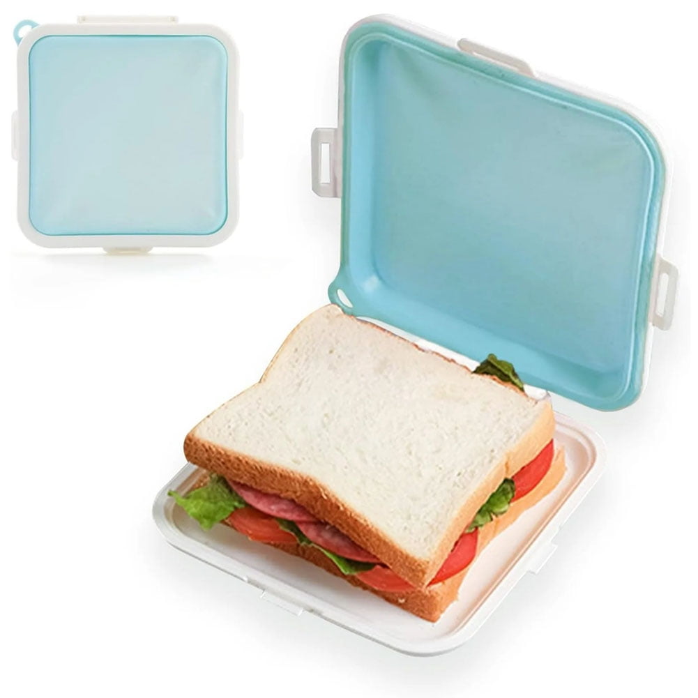 Sandwich Containers, Silicone Sandwich Storage with Snap-Off, Sandwich ...