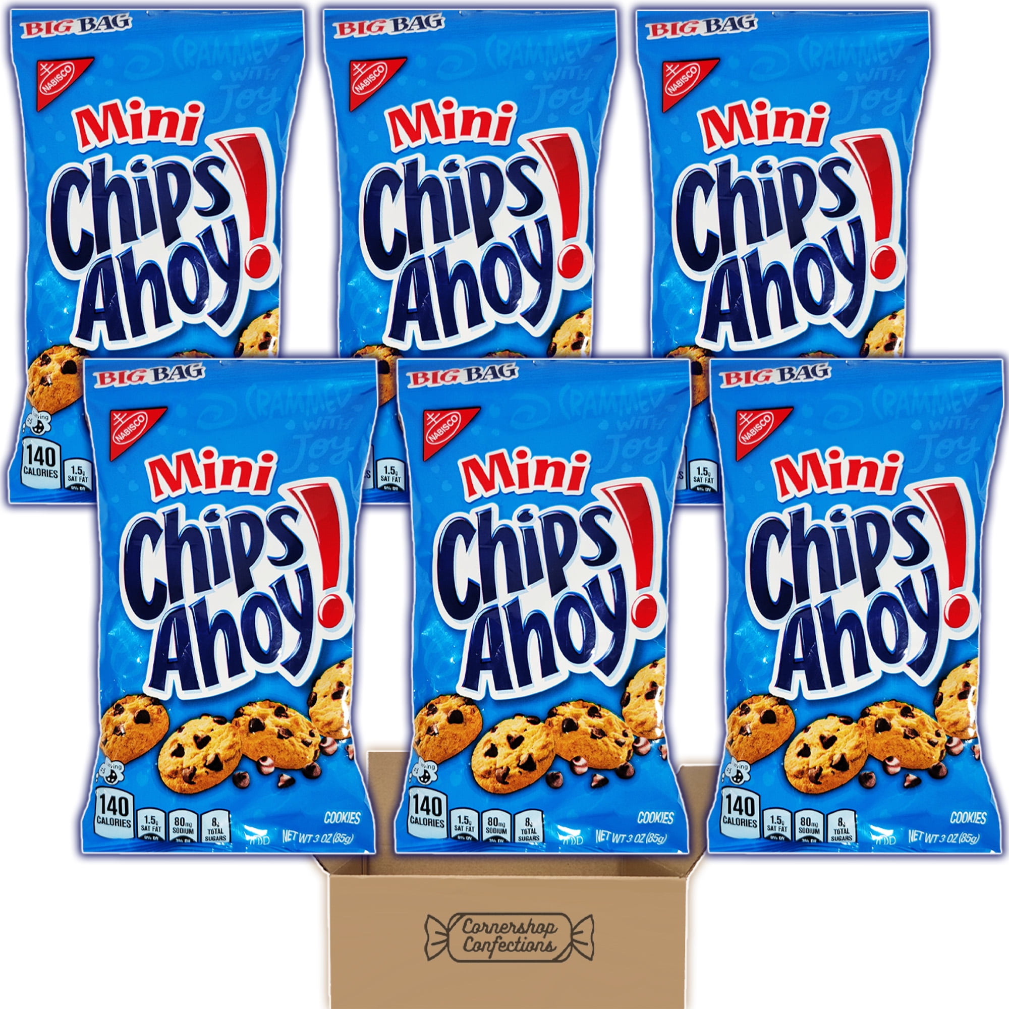 Sandwich Cookie Big Bag Snacks Bundle Pack - Mini Chips Ahoy - 6 ...