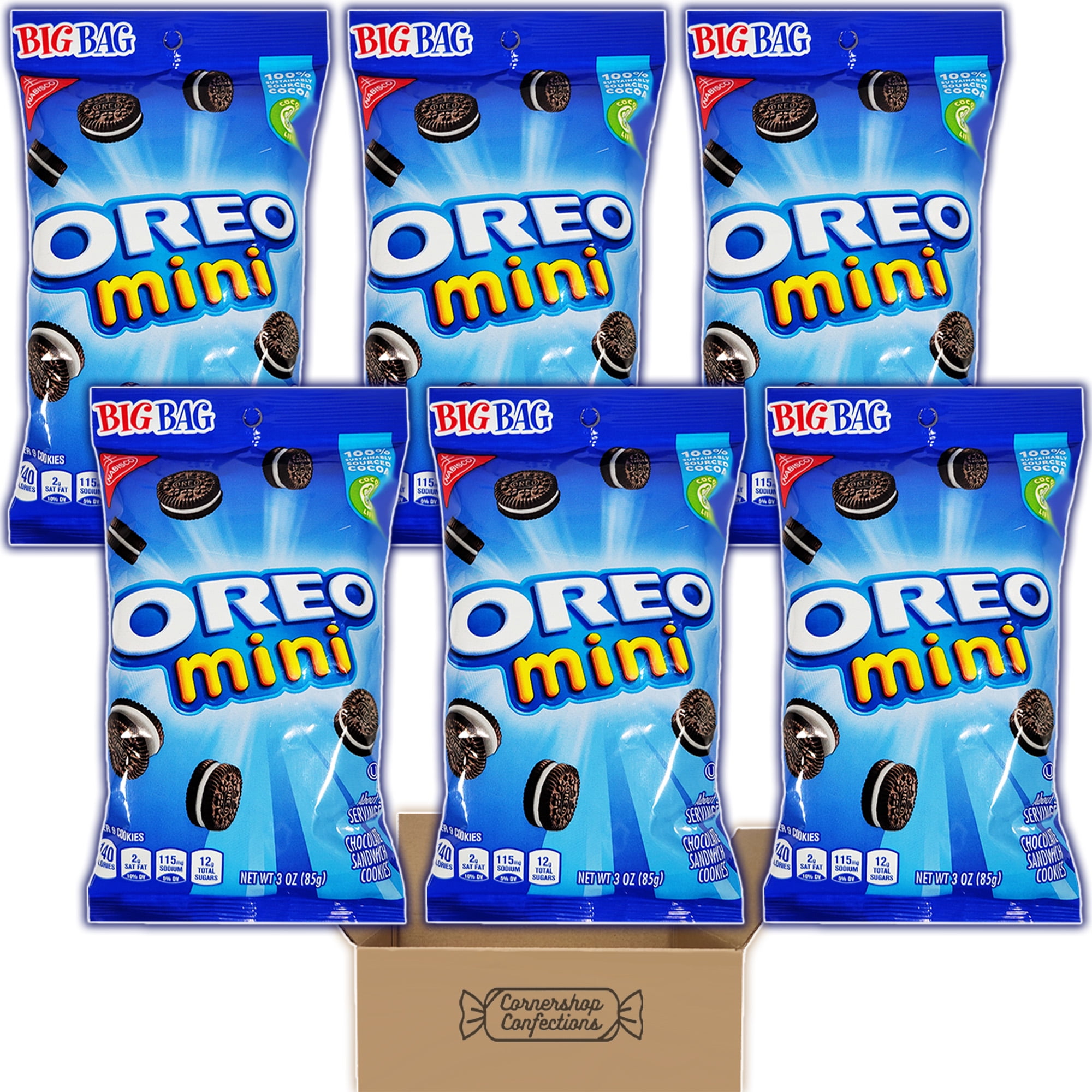Sandwich Cookie Big Bag Snacks Bundle Pack - Oreo Mini - 6 Individually ...