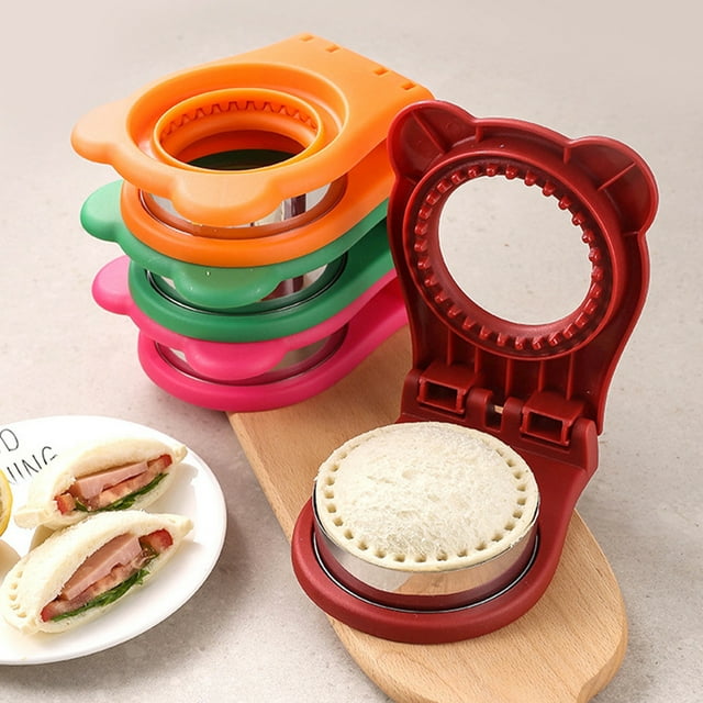 Sandwich Cutter And Sealer 2-in-1 Round Sandwich Maker for School Lunch ...