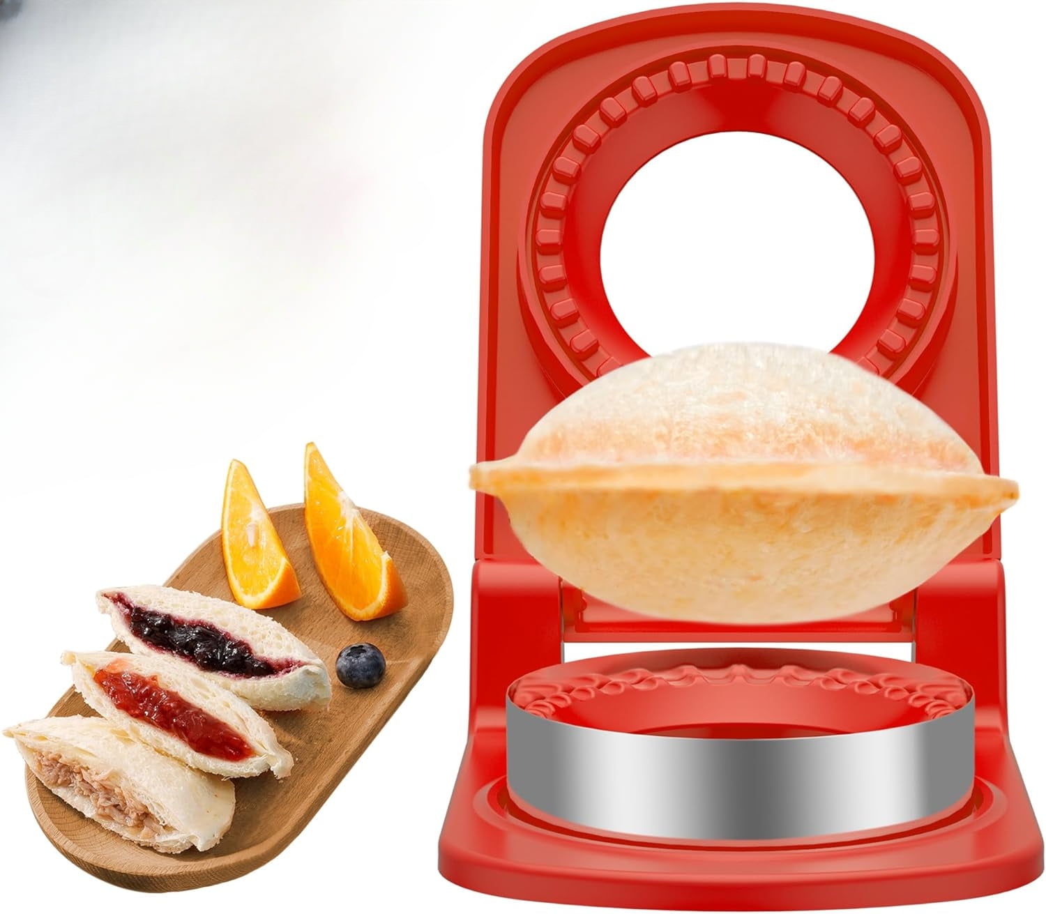 Sandwich Cutter and Sealer - Stainless Steel Decruster Sandwich Maker ...