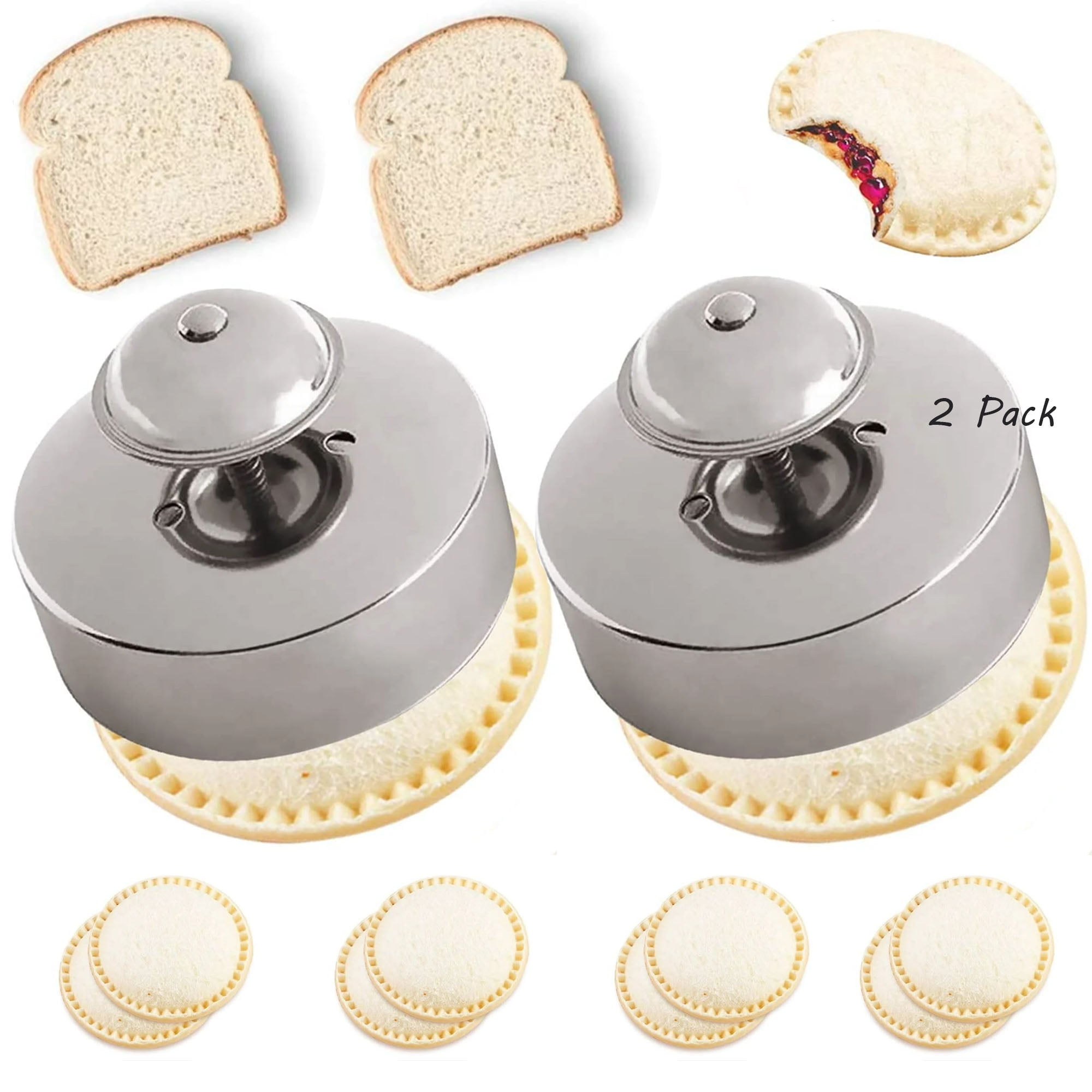 Sandwich Cutter and Sealer,2 Pack Food-Grade 304 Stainless Steel ...