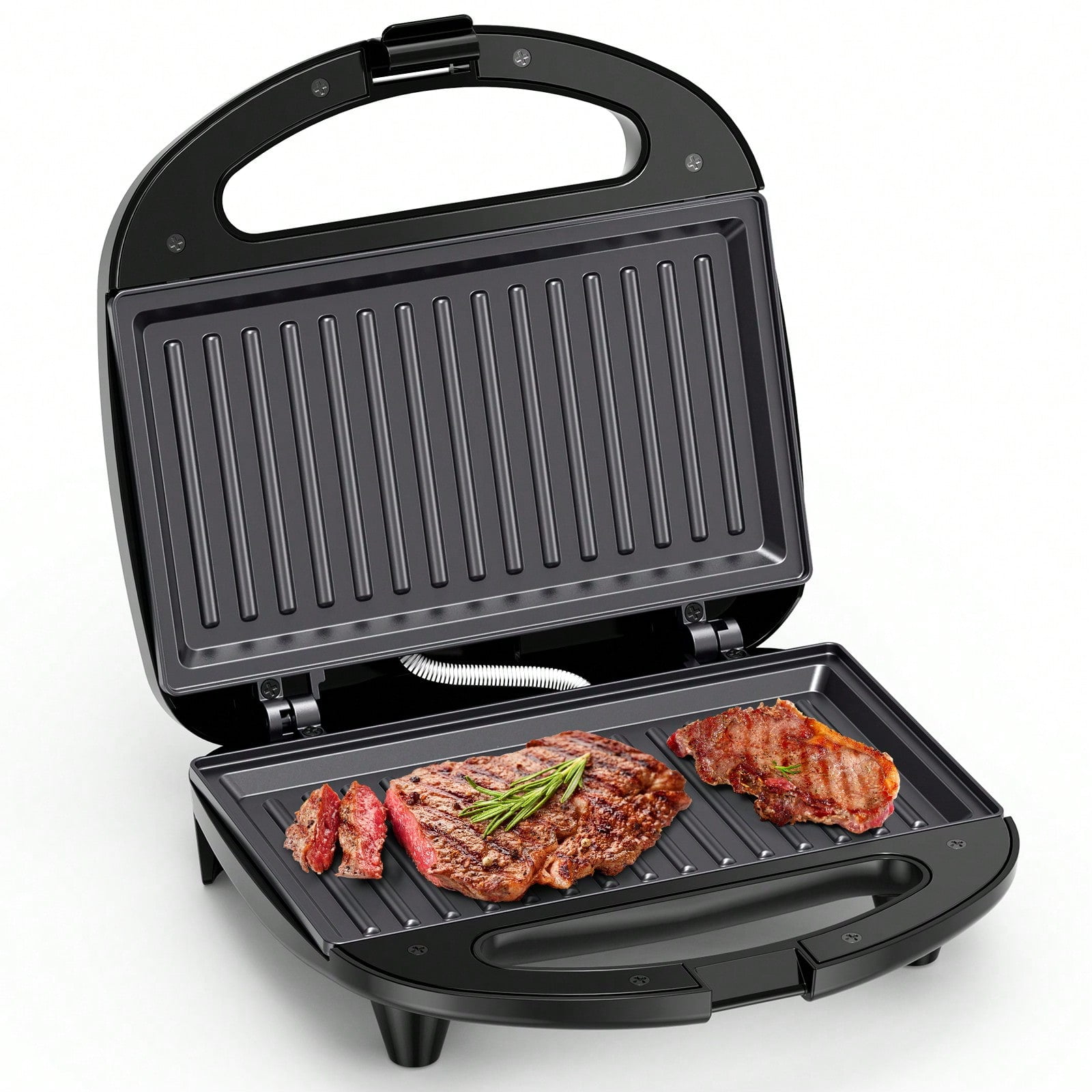 Sandwich Maker, 2 Slice Grilled Cheese Maker With Non-Stick Grill ...