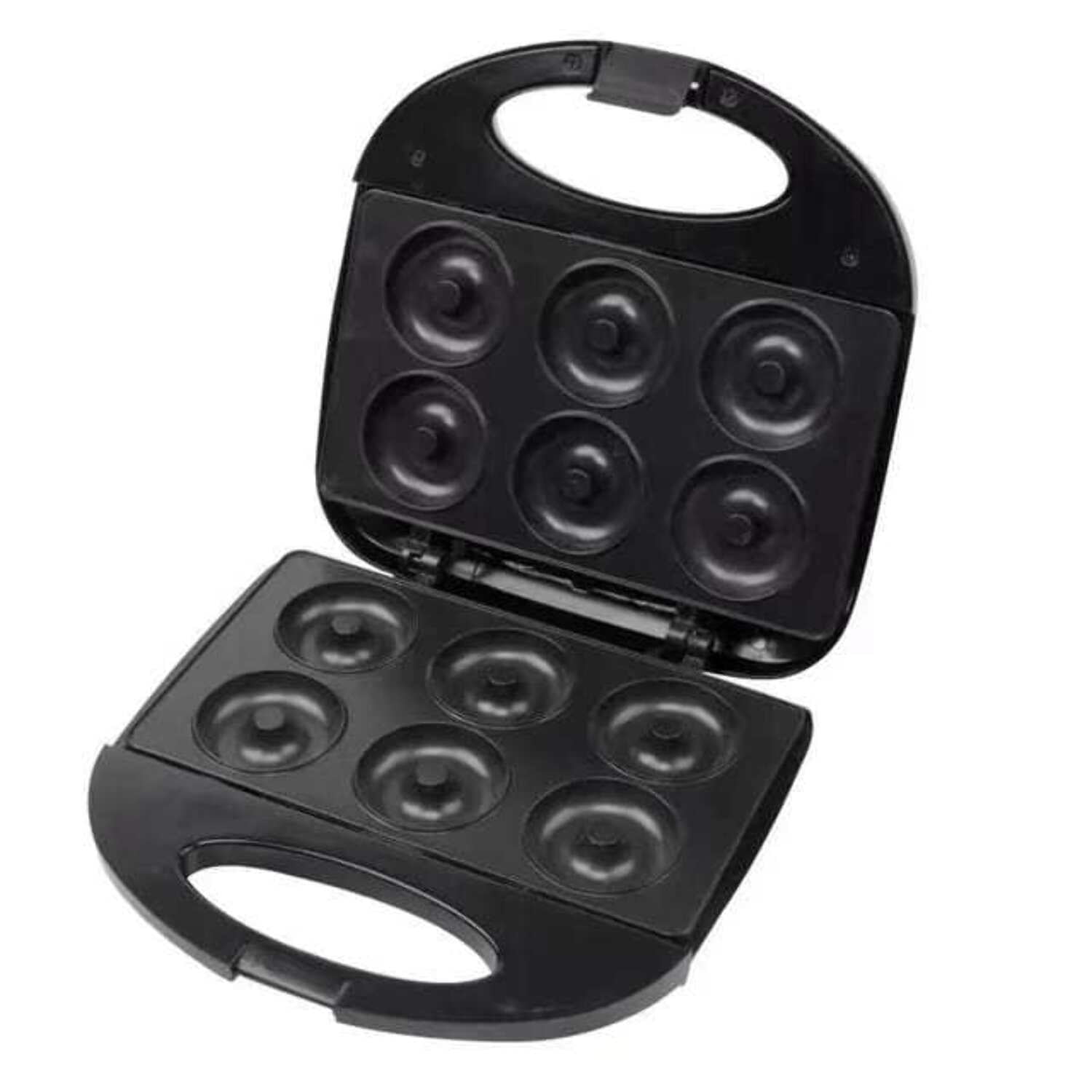 Sandwich Mini Donut Maker Black - Non-stick Interior, 750 Watts ...