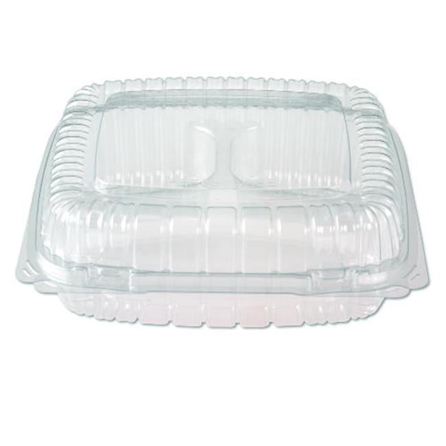 Sandwich Plastic Hinged Lid Container with Dome Lid 5in 375Cs - Walmart.com