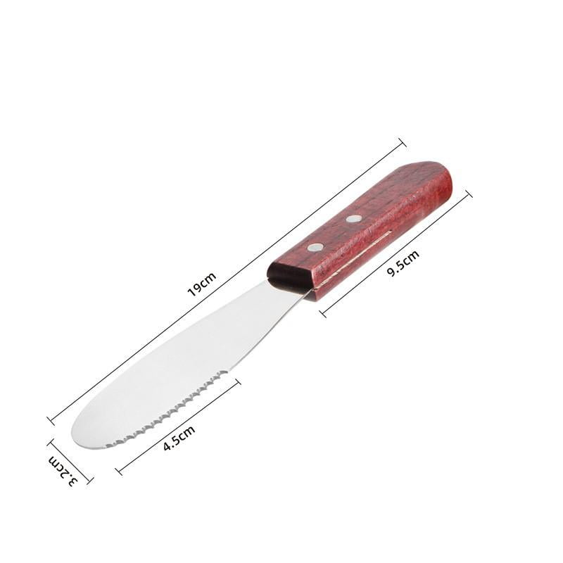 Sandwich Spreader Butter Cheese Slicer Knife Stainless Steel Wide Blade ...