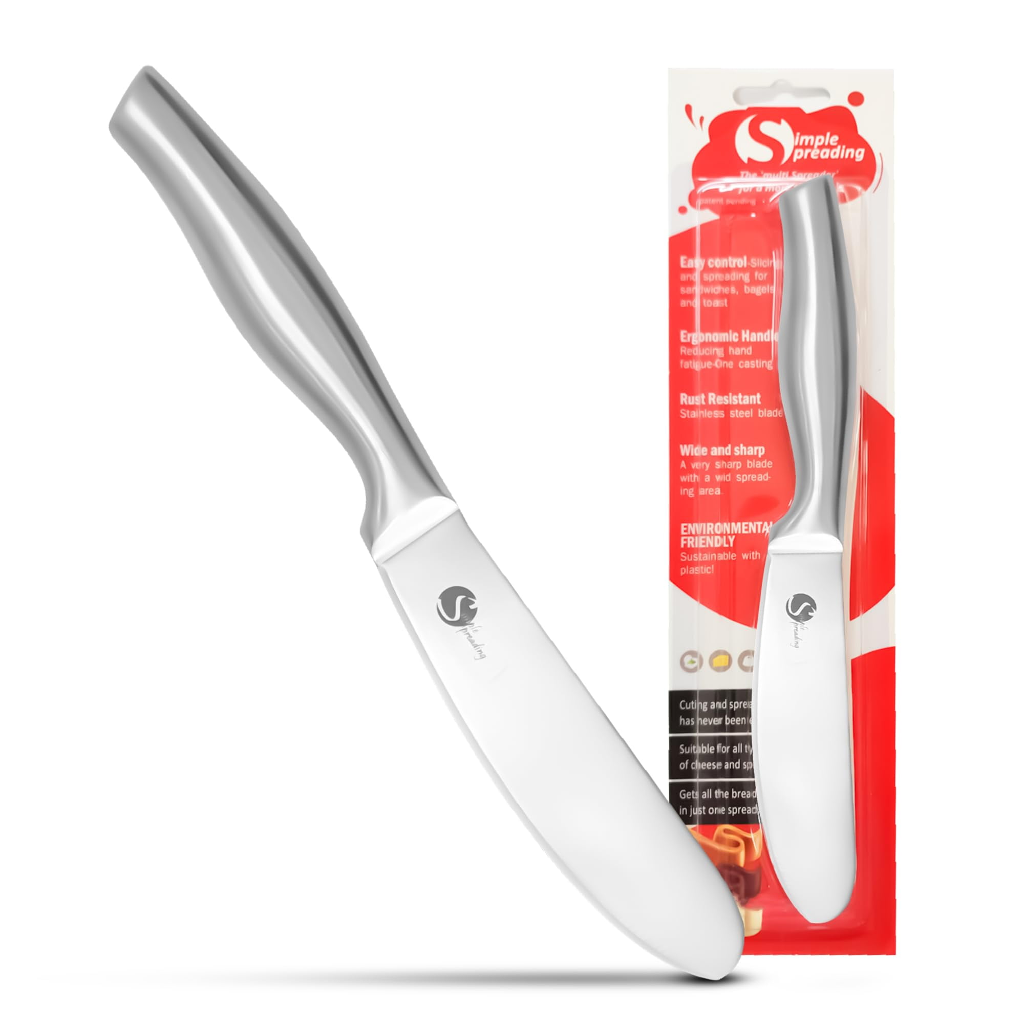 Sandwich Spreader Knife Set for Versatile Spreading and Cutting Crinkle ...