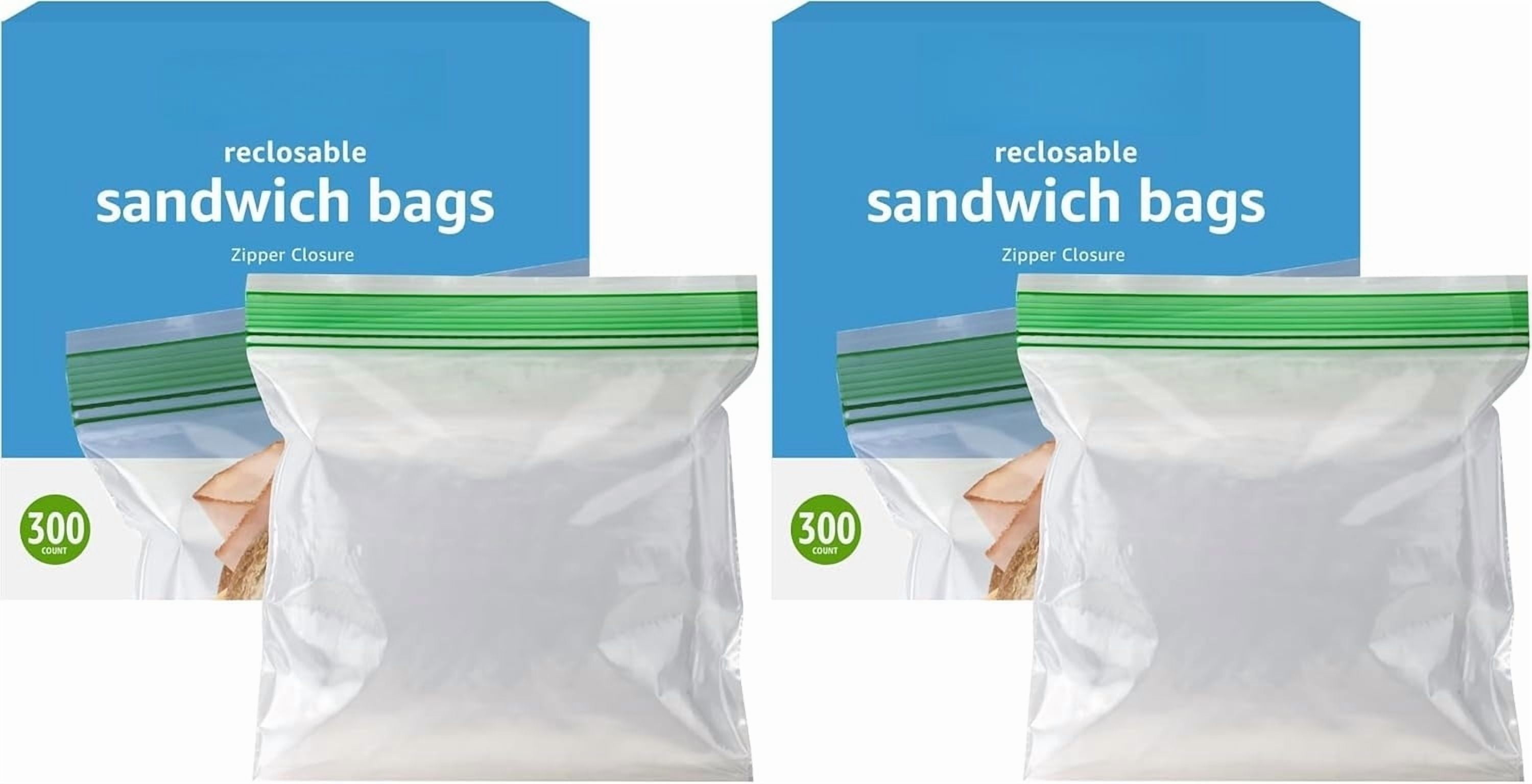 Sandwich Storage Bags 300 Count Reusable Durable Food Safe BPA Free ...