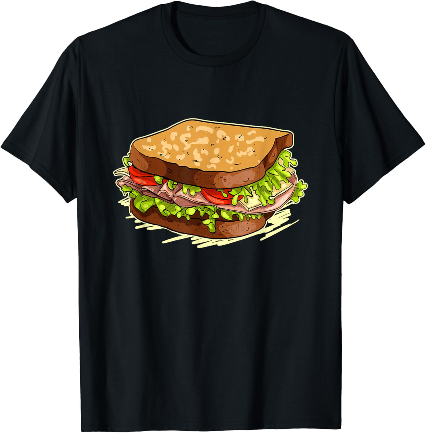Sandwich Whole Wheat Turkey Ham - Sandwich Day 2020 - Gift T-Shirt ...