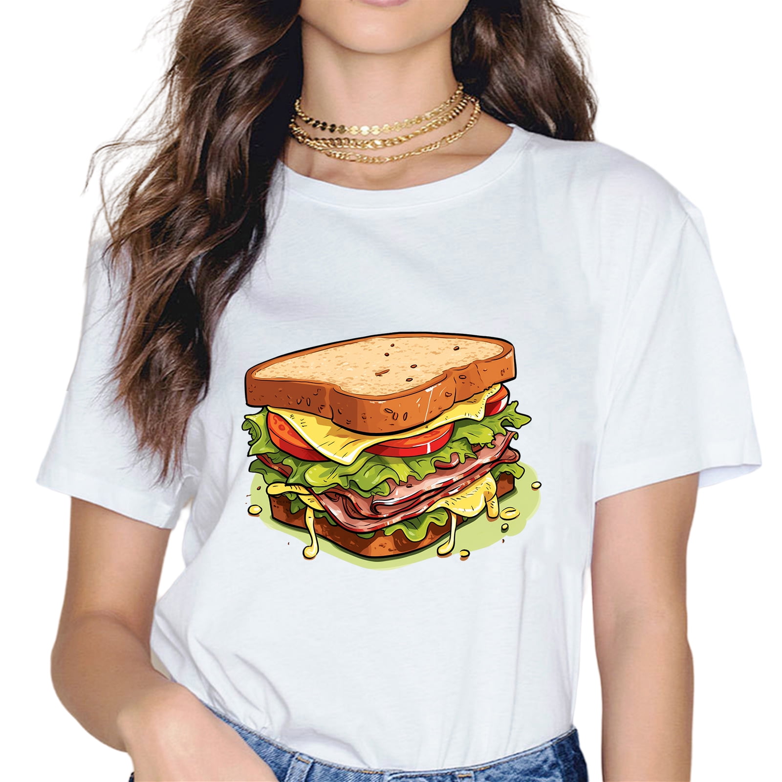 Sandwich Whole Wheat Turkey Ham - Sandwich Day - Gift T-Shirt - Walmart.com