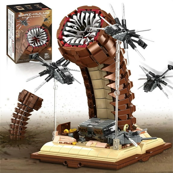 Sandworm Building Blocks Set for Kids & Adults, Comes with Suspended ...