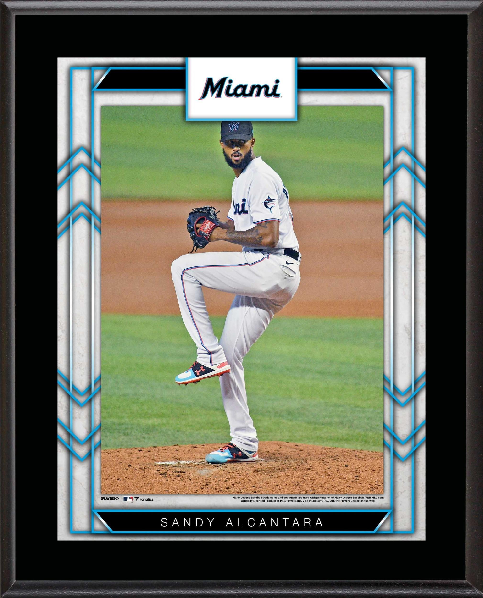Sandy Alcantara Miami Marlins 10.5" x 13" Sublimated Player Plaque ...