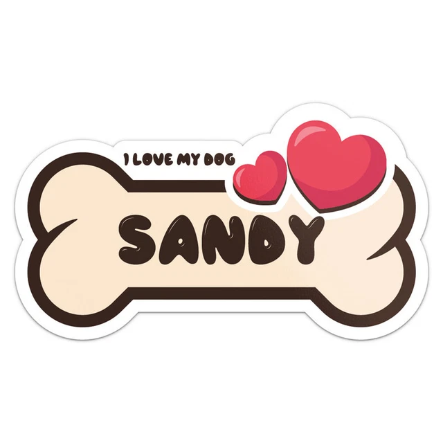 Sandy Dog Sticker Phone Decal Water Bottle Stickers Car Decals, Laptop ...