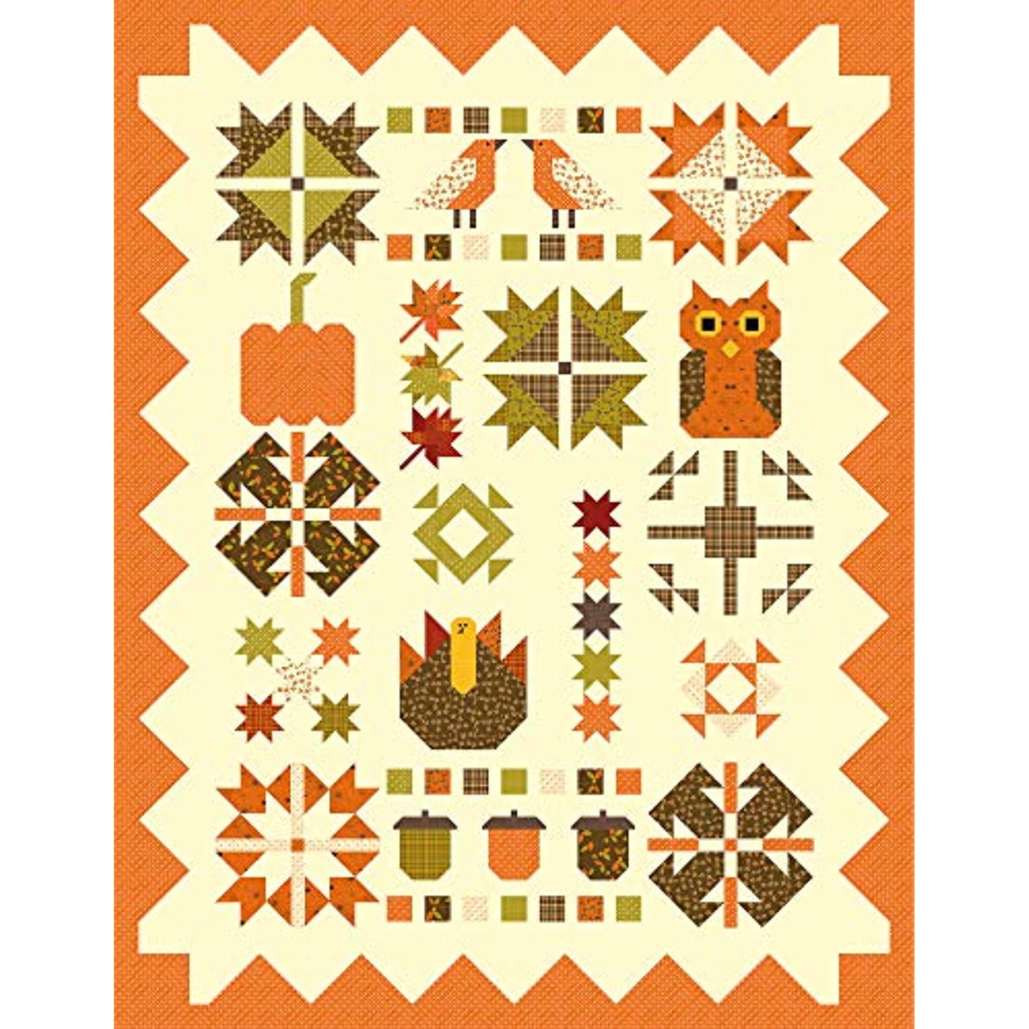Sandy Gervais Give Thanks Fabulous Fall Quilt Kit Riley Blake Designs ...