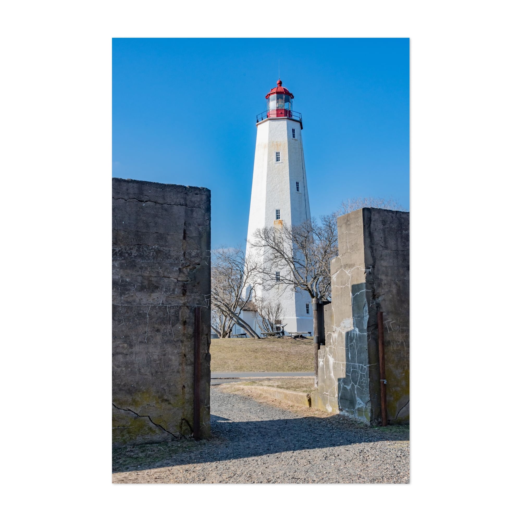 Sandy Hook Lighthouse from the Mortar Battery - Fort Hancock New Jersey ...