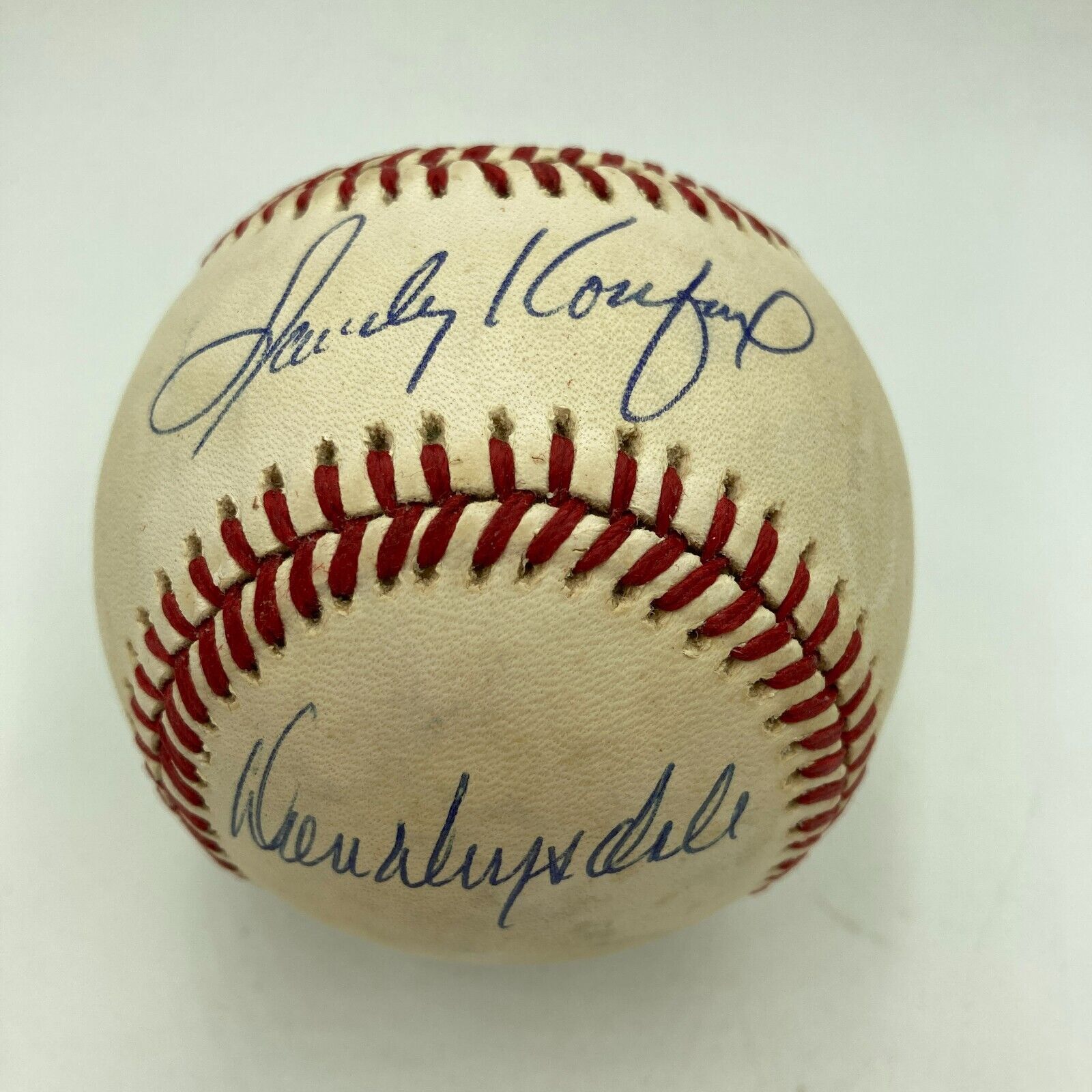 Sandy Koufax Don Drysdale Signed National League Baseball JSA Sticker ...