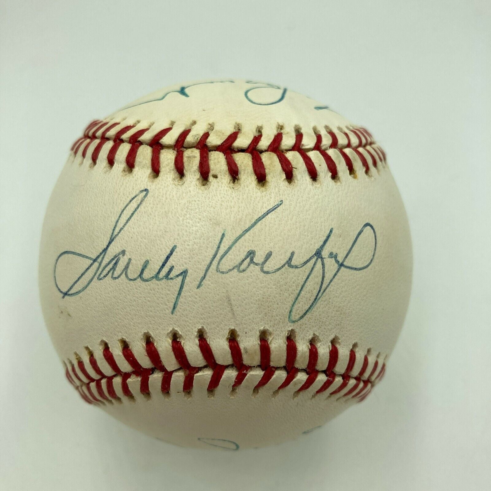 Sandy Koufax Duke Snider Tommy Lasorda Signed National League Baseball ...
