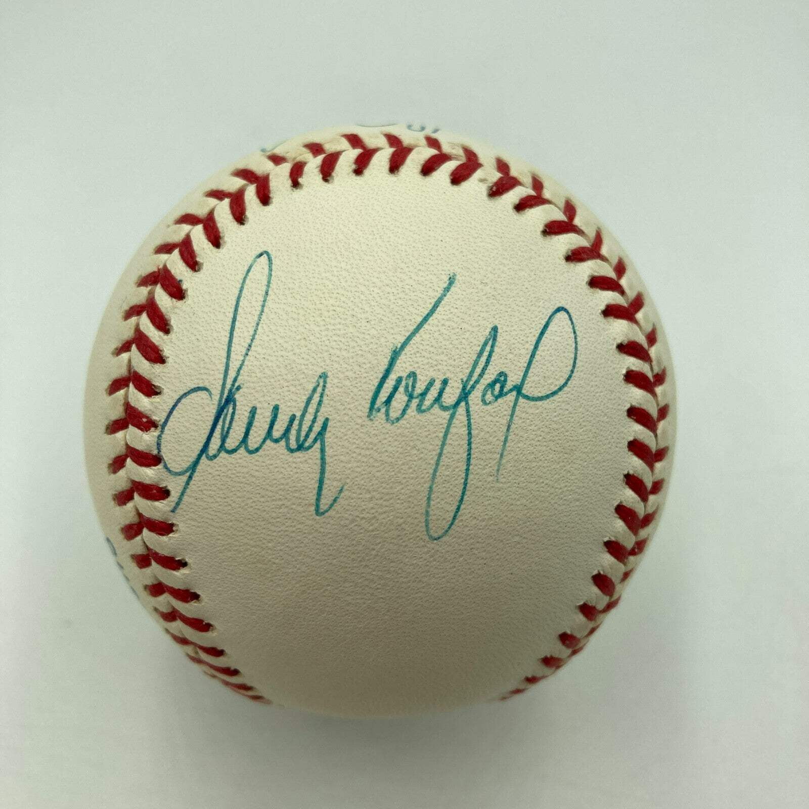 Sandy Koufax Nolan Ryan Bob Feller Signed American League Baseball JSA ...