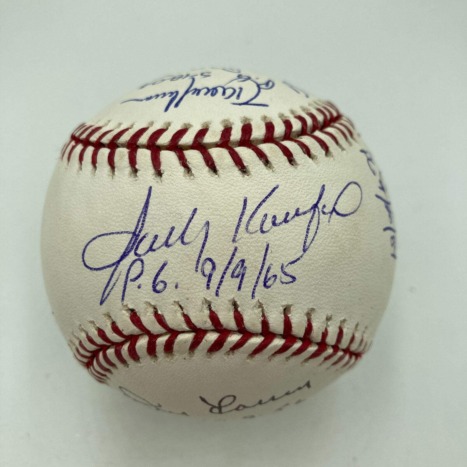 Sandy Koufax Randy Johnson Perfect Game Pitchers Signed Baseball 11 ...