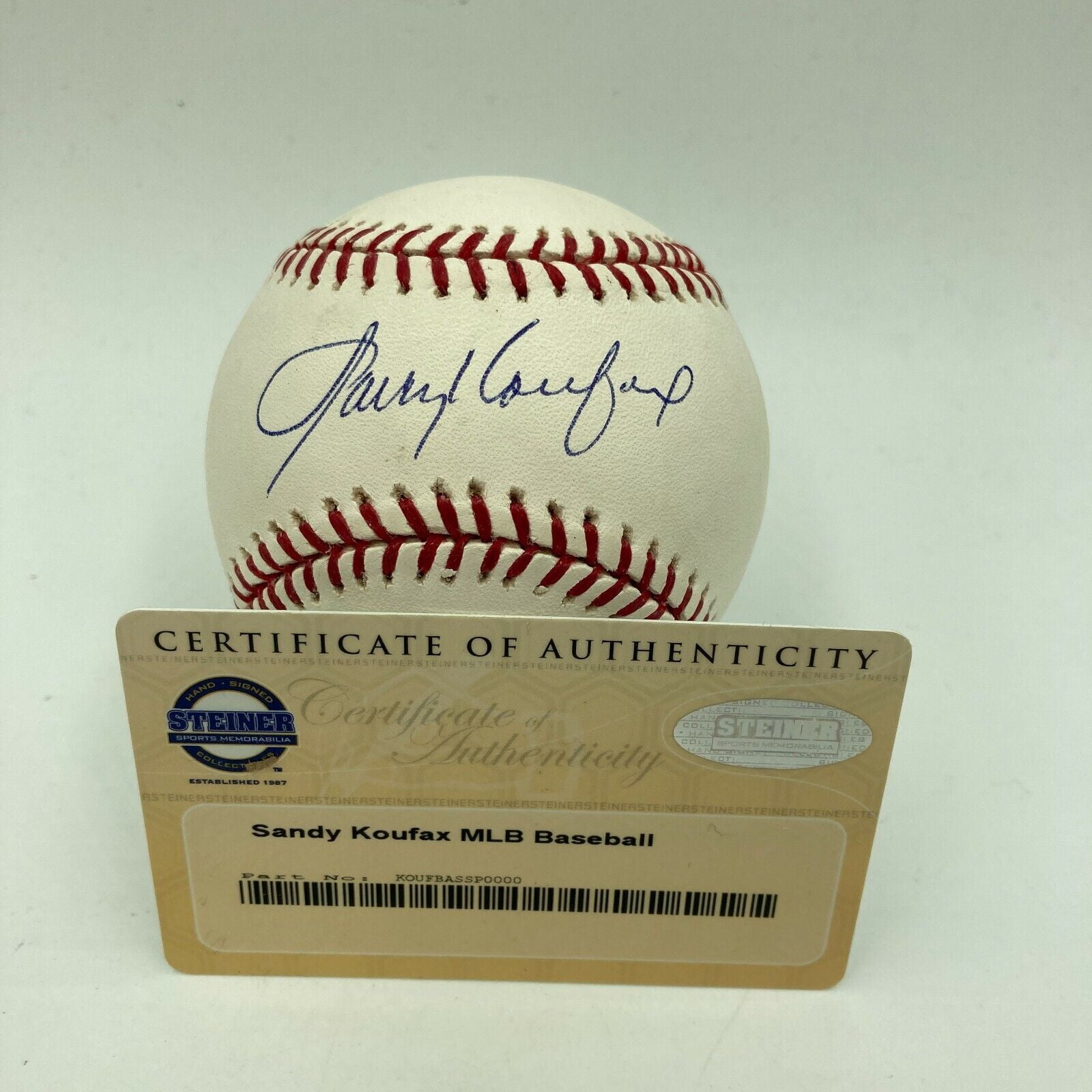Sandy Koufax Signed Autographed Official Major League Baseball With ...