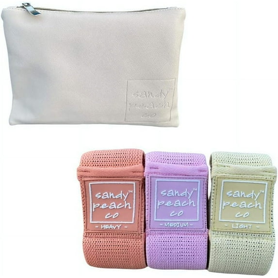 Sandy Peach Co Resistance Bands Set (Heavy, Medium, Light) with Bag - Walmart.com