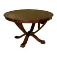 Sandy Point Transitional Round Dining Table, Brown Cherry - Walmart.com