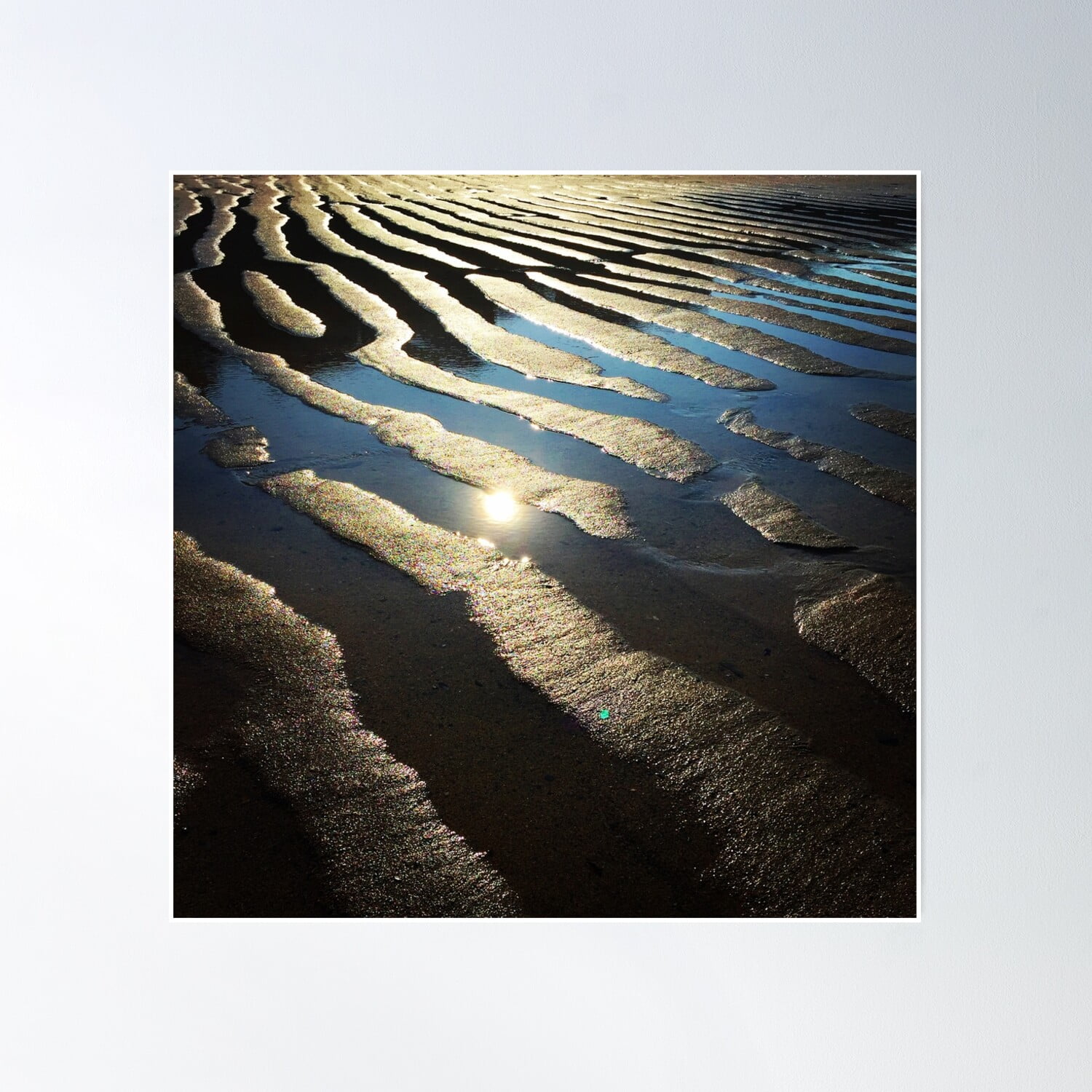 Sandy Sun (Mkw-Ls.3) Poster Wall Art, Modern Wall Decor, 8x12 UNFRAMED ...