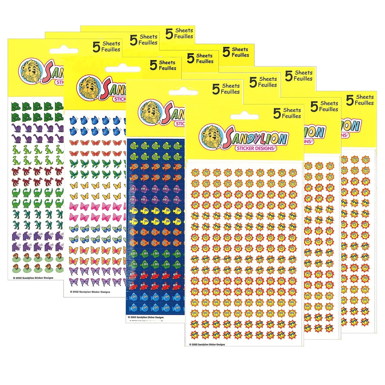 Sandylion Chart Sticker Variety Pack, Pack C, 3 Packs - Walmart.com