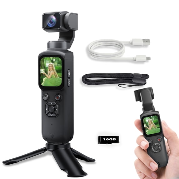 Saneen 4K Vlogging Camera 75MP Handheld Cameras Touchscreen Pocket ...