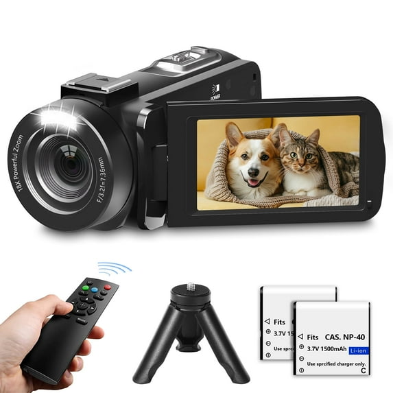 Saneen Video Camera Camcorder Full HD 1080P 24MP IR Night Vision ...