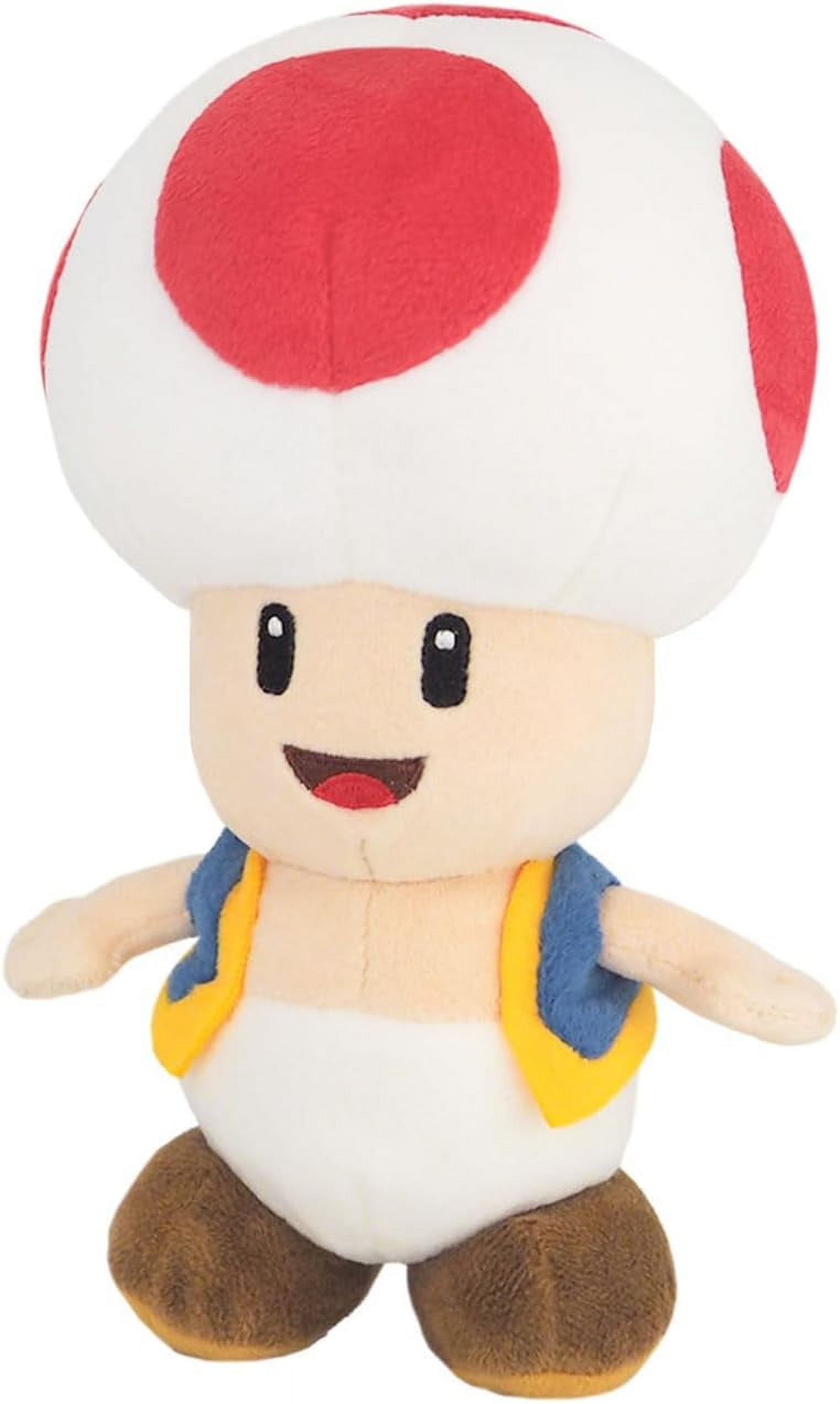 Sanei Super Mario All Star Collection 7.5" Toad Plush, Small - Walmart.com