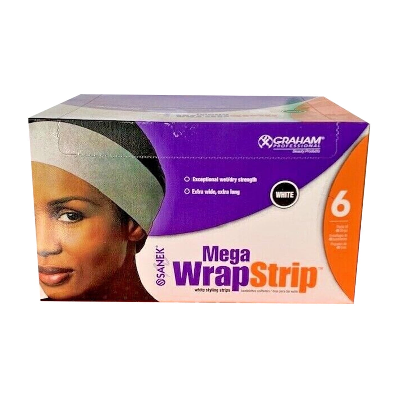 Sanek Mega Wrap Strips, White, 6 Packets, 40 Ea - Walmart.com