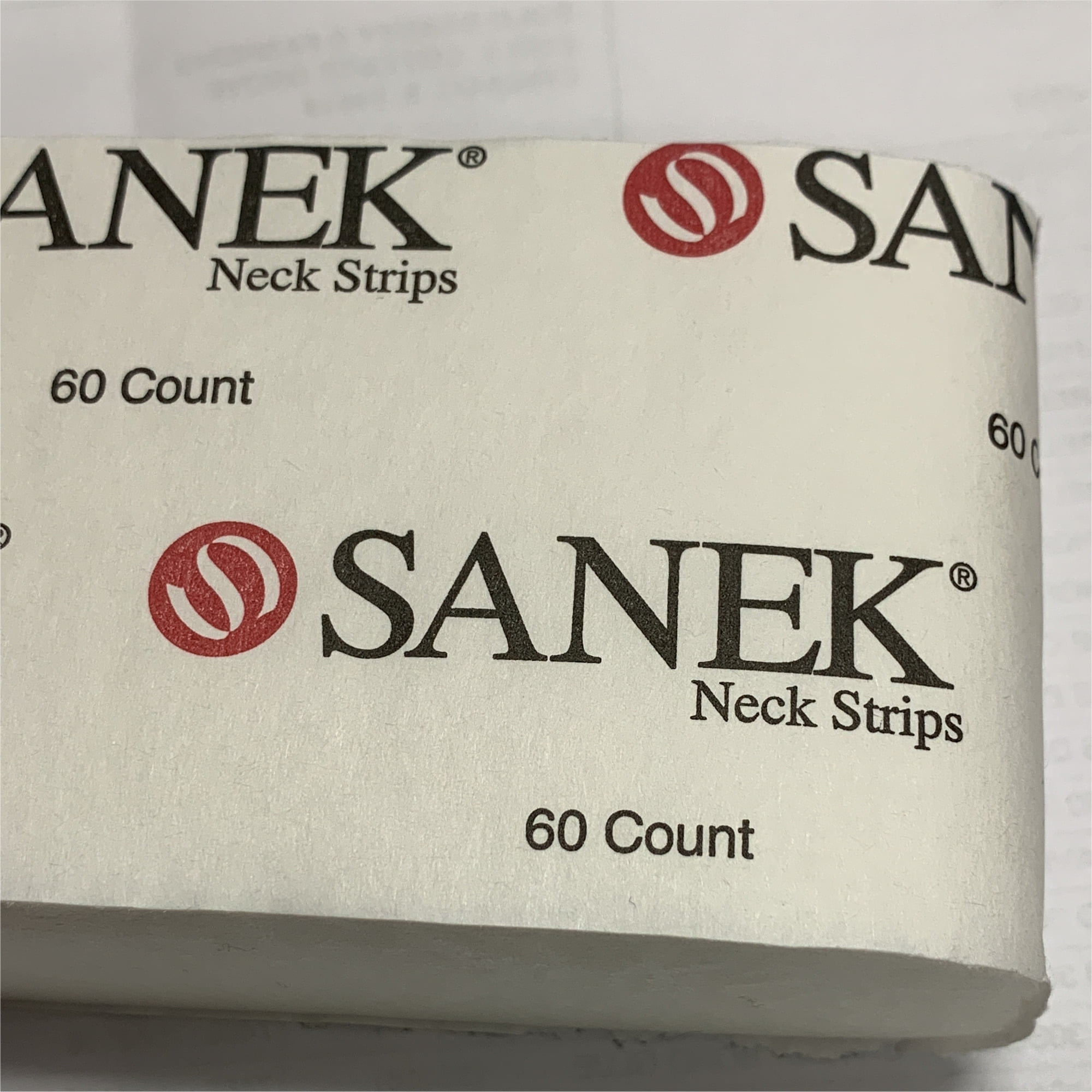 Sanek Neck Strips Pak 60ct - White - Walmart.com