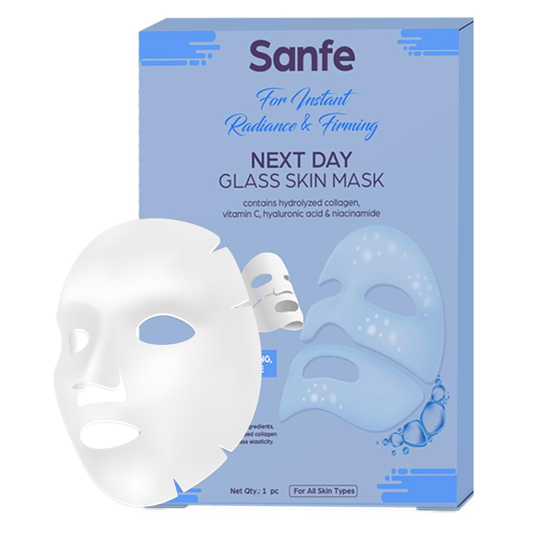 Sanfe Next Day Glass Skin Mask For deep hydration firming pore ...