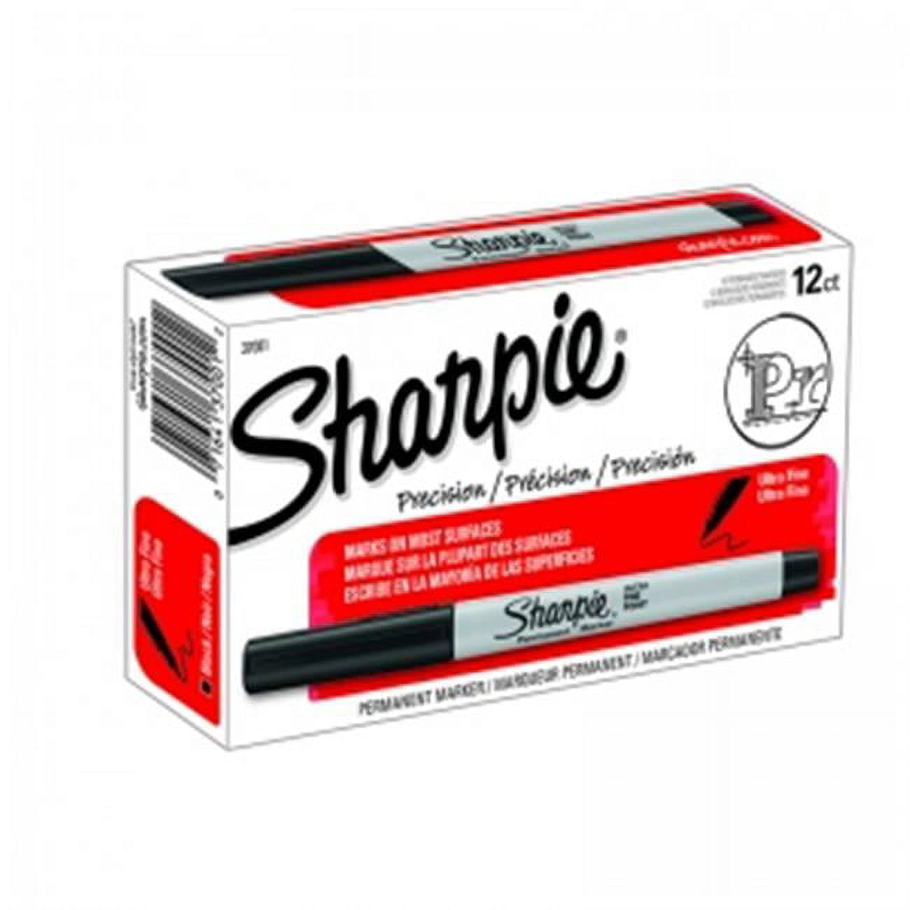 Sanford SAN37001BN Marker Sharpie Black Ultra Fine - 24 Each - Walmart.com