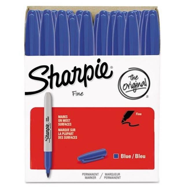 Sanford Sharpie Fine Point Permanent Marker, Blue - Walmart.com