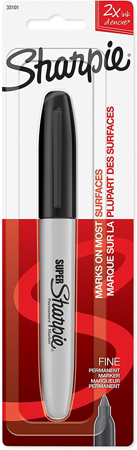 Sanford Sharpie Permanent Black Marker, Fine Tip - 1 Ea, 3 Pack ...