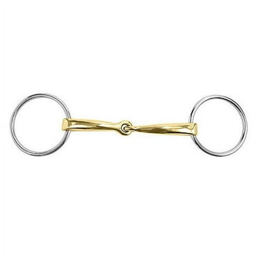 5" Happy Mouth Double Jointed Roller Mouth Full Cheek Horse Bit ...