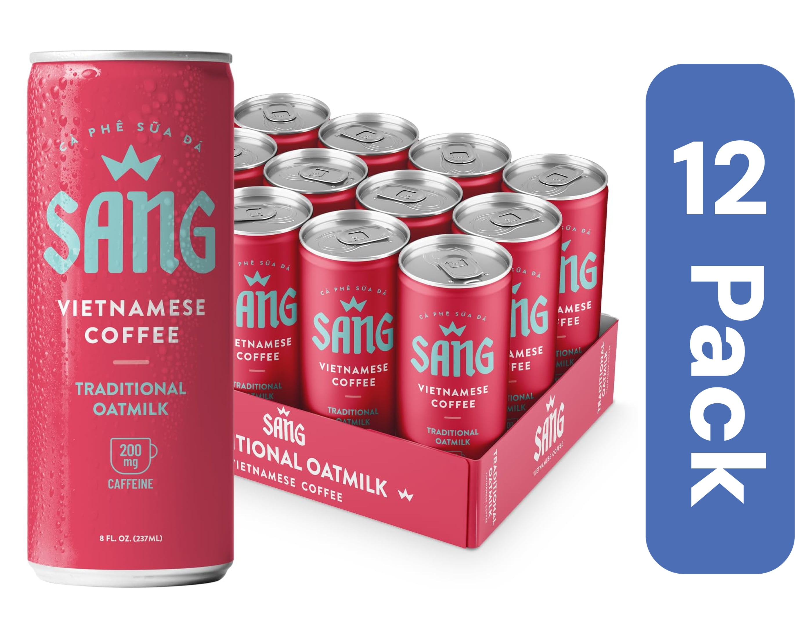 Sang Vitamin Oat Milk Coffee Ready To Drink 8 fl oz (Pack Of 12 ...