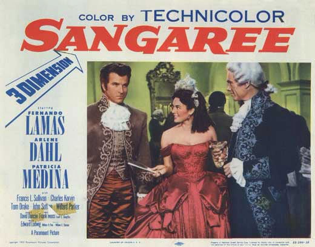 Sangaree - movie POSTER (Style E) (11" x 14") (1953) - Walmart.com