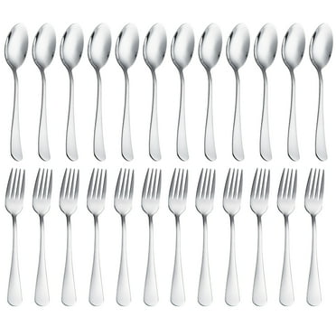 84 Pieces Silverware Service for 12 Flatware Set Stainless Steel ...