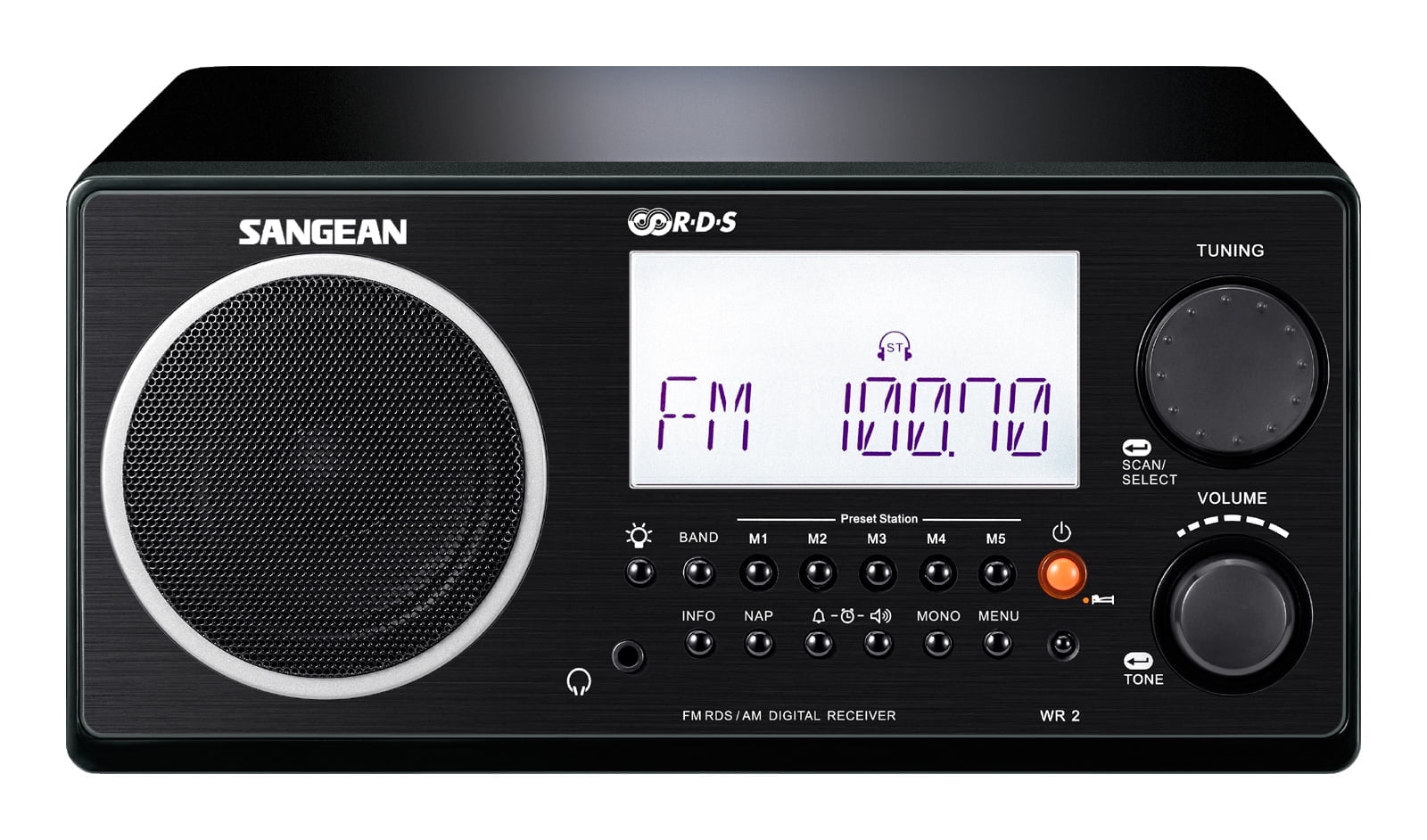 Sangean All in One AM/FM Alarm Clock Radio with Large Easy to Read ...