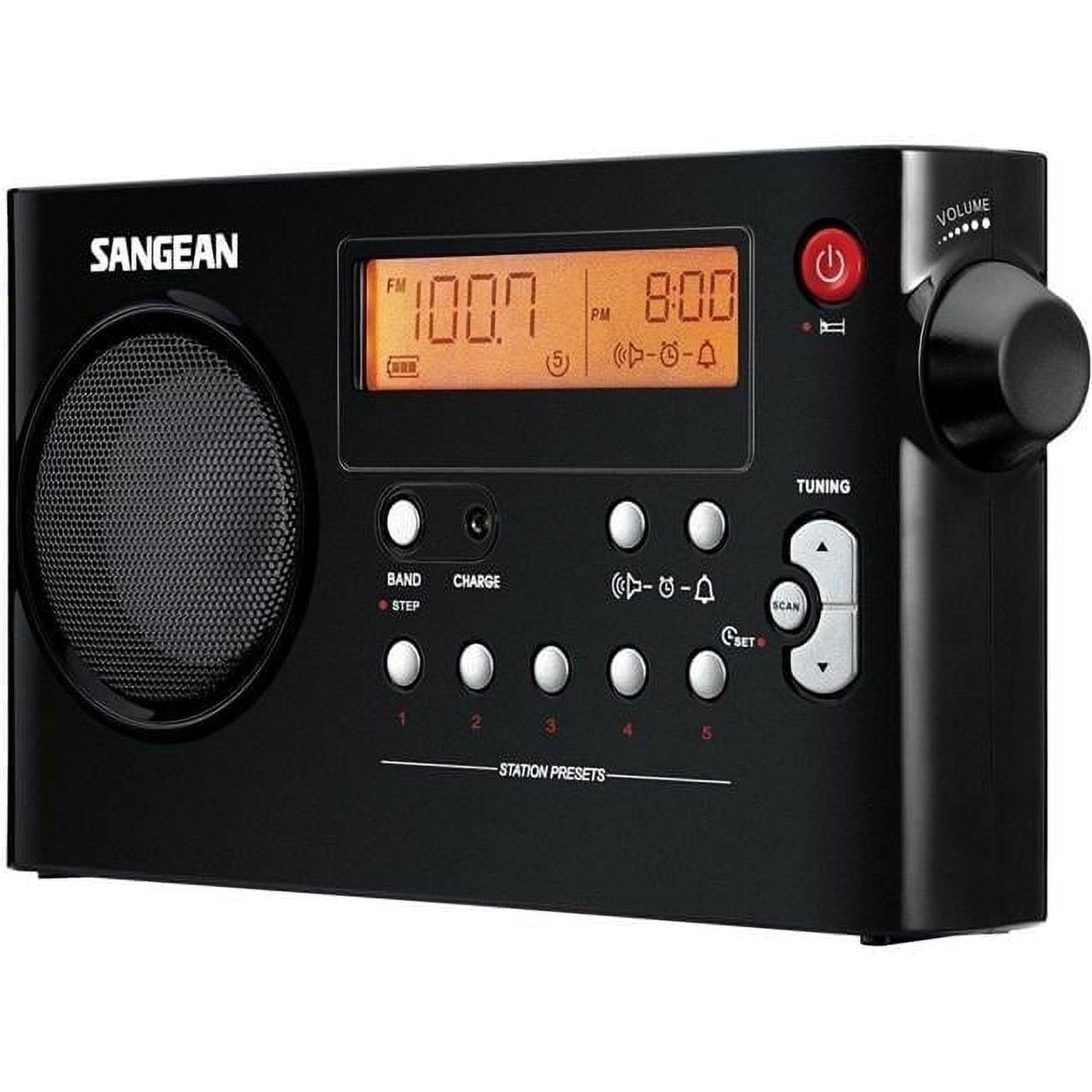Sangean Am & Fm Digital Compact Portable Radio, Black - Walmart.com