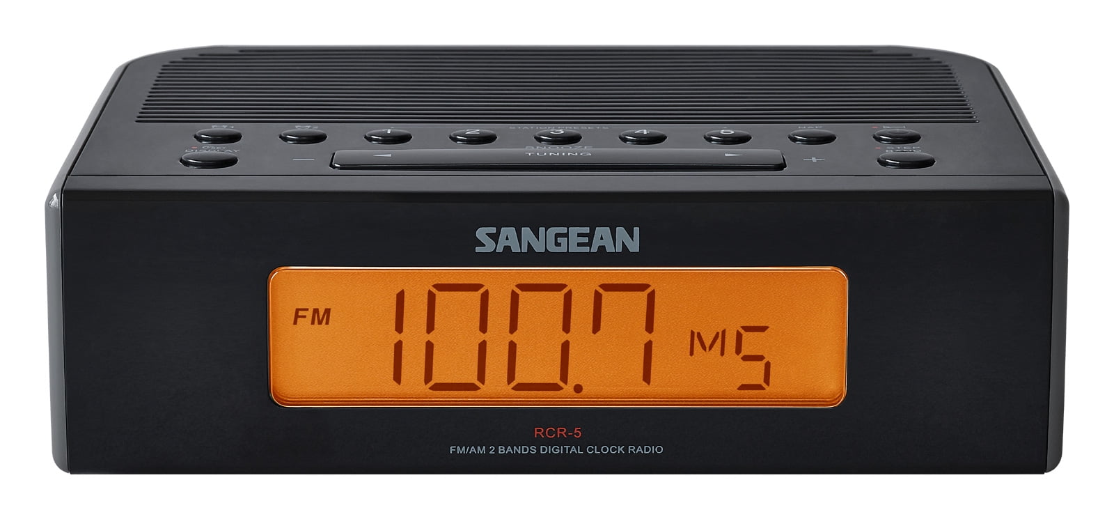 Sangean Compact AM/FM Dual Alarm Clock Radio with Large Easy to Read ...