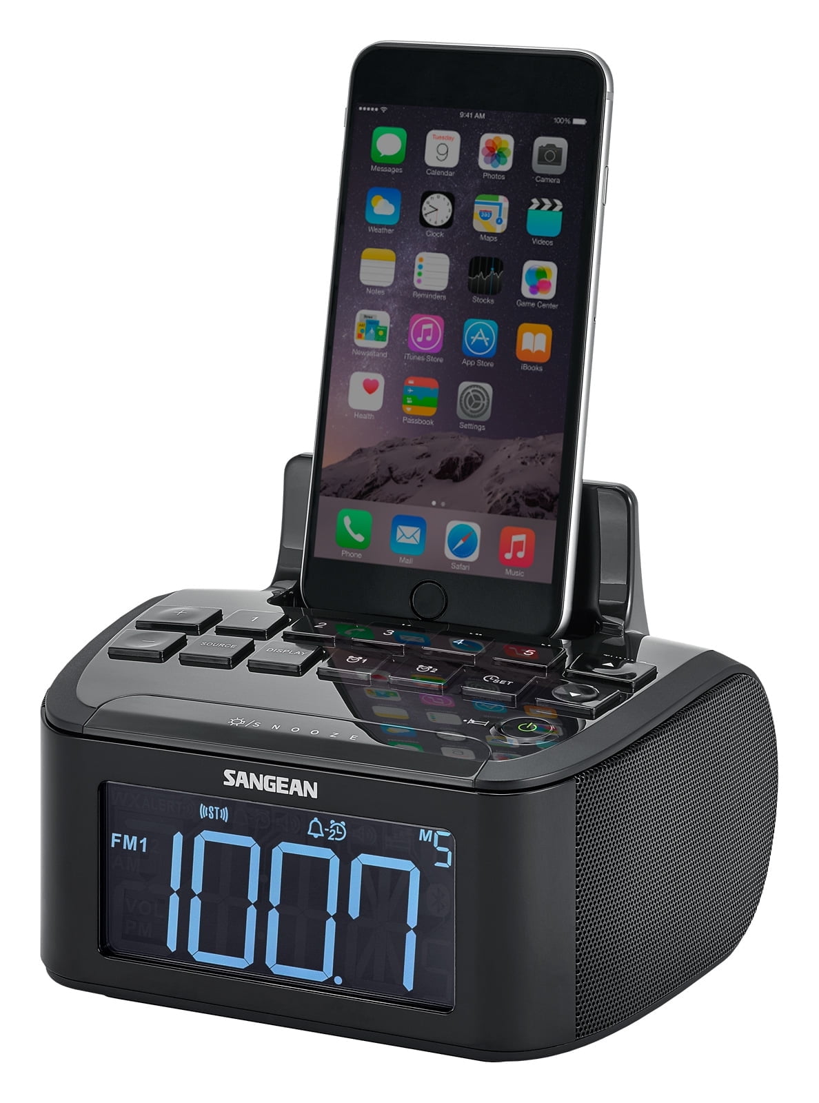 Sangean Compact AM/FM Dual Alarm Clock Radio with Large Easy to Read ...
