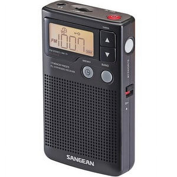 Sangean Portable AM/FM Band Pocket Radio Tuner with 19 Presets ...