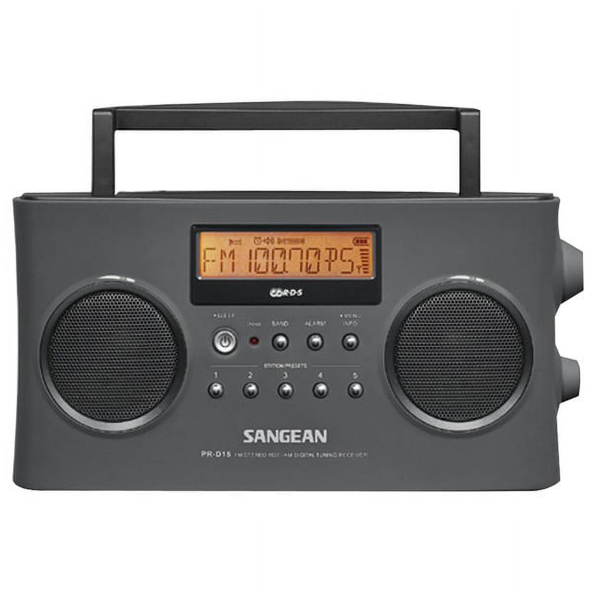 SangeanÂ® Digital Portable Stereo Rds Receiver - Walmart.com