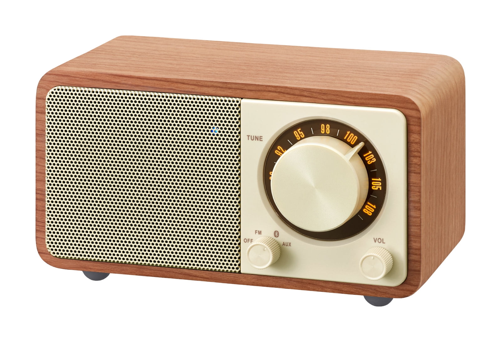 Sangean Portable All in One Wood Cabinet Bluetooth FM Radio Speaker ...