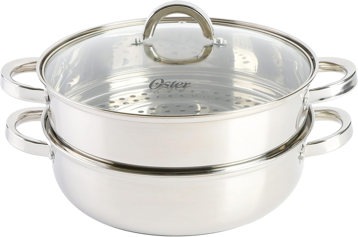 Sangerfield Stainless Steel Cookware 5-Quart Pasta Pot Set w/Steamer ...
