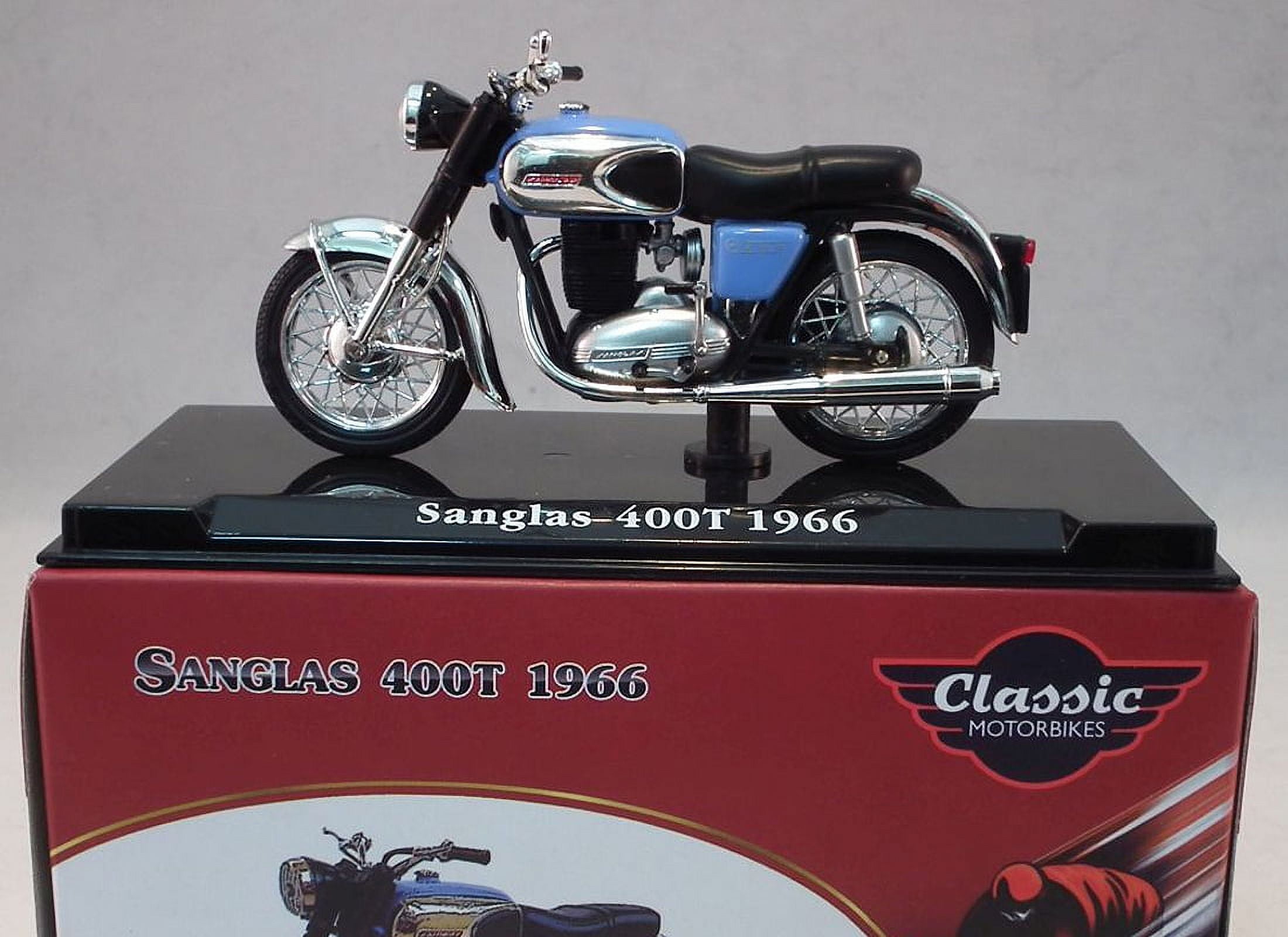 Sanglas 400 T (1966) 1:24 scale Diecast Model Motorcycle in Blue by Ex ...